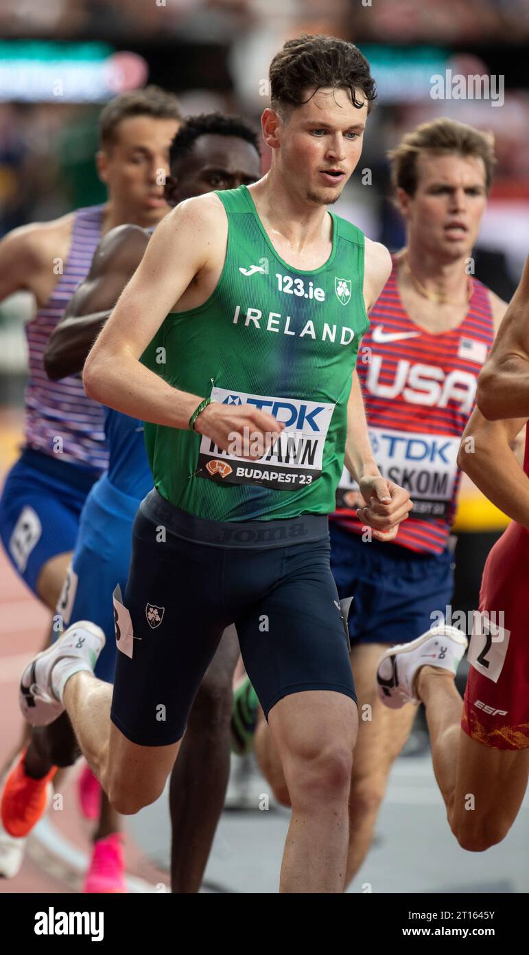 Luke McCann of Ireland competing in the 1500m Men Heat 2 at the World ...