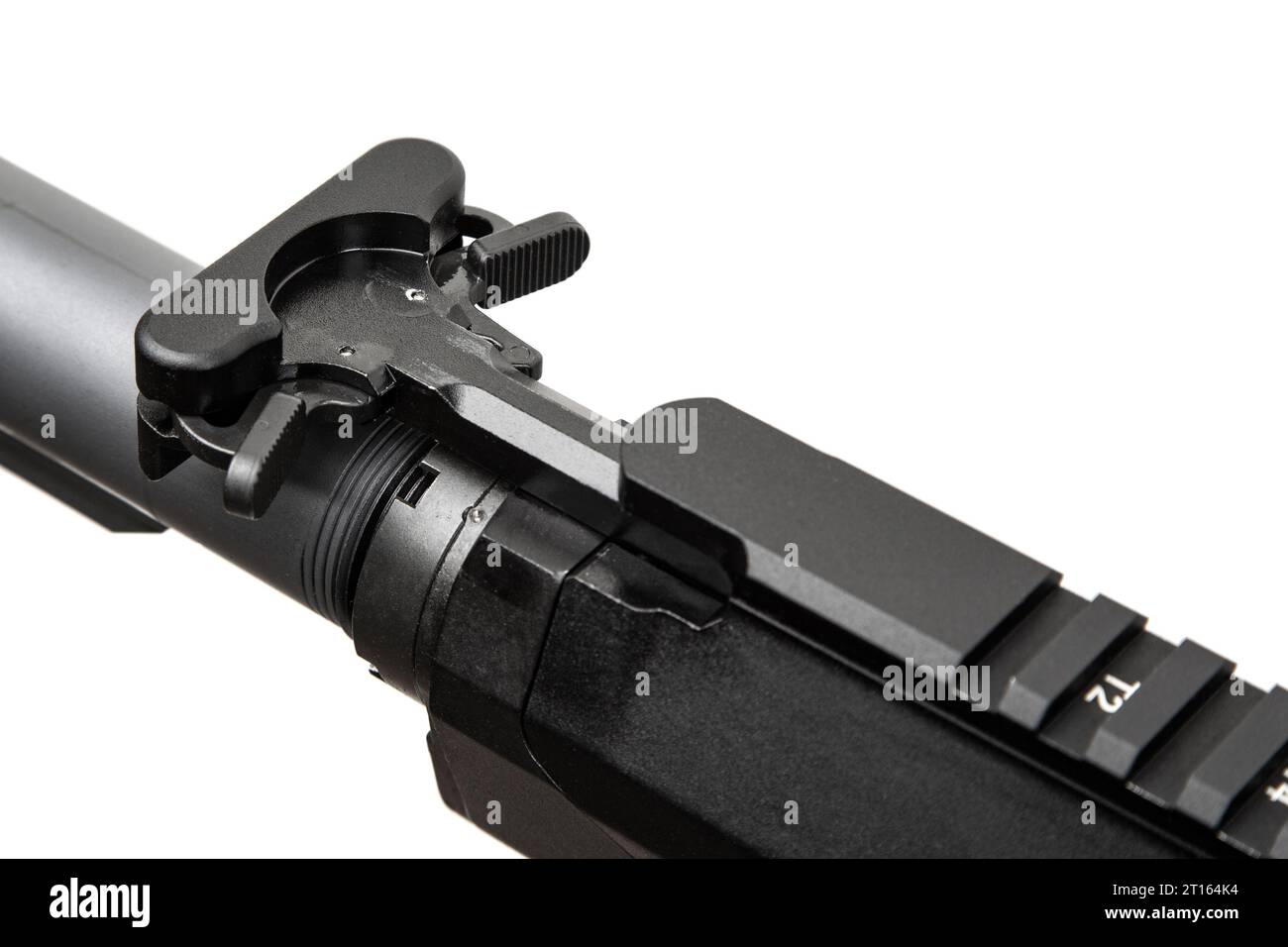 Modern automatic rifle isolated on white background. Weapons for police ...