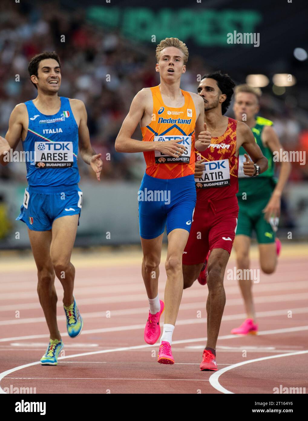 Niels Laros of the Netherlands competing in the 1500m Men Heat 3 at the ...