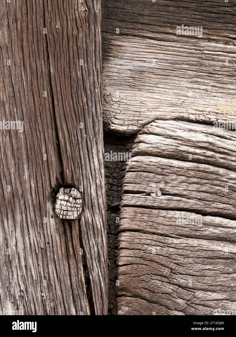 Old Wooden Barn, Hopesay, Craven Arms, Shropshire, England, UK Stock ...