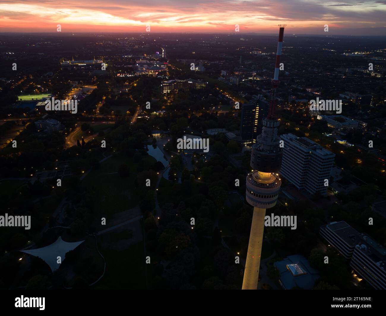 Florian Tower , tv tower and observation platform tower in Dortmund ...