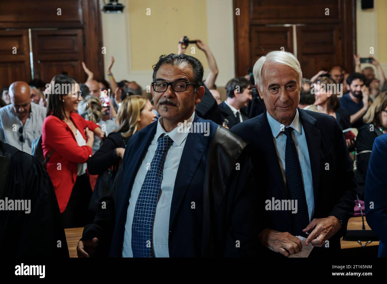 Reggio Calabria, Catanzaro, Italy. 11th Oct, 2023. Lawyers Andrea Daqua ...