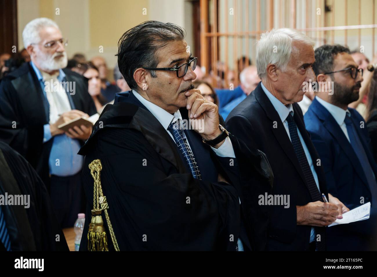 Reggio Calabria, Catanzaro, Italy. 11th Oct, 2023. Lawyers Andrea Daqua ...