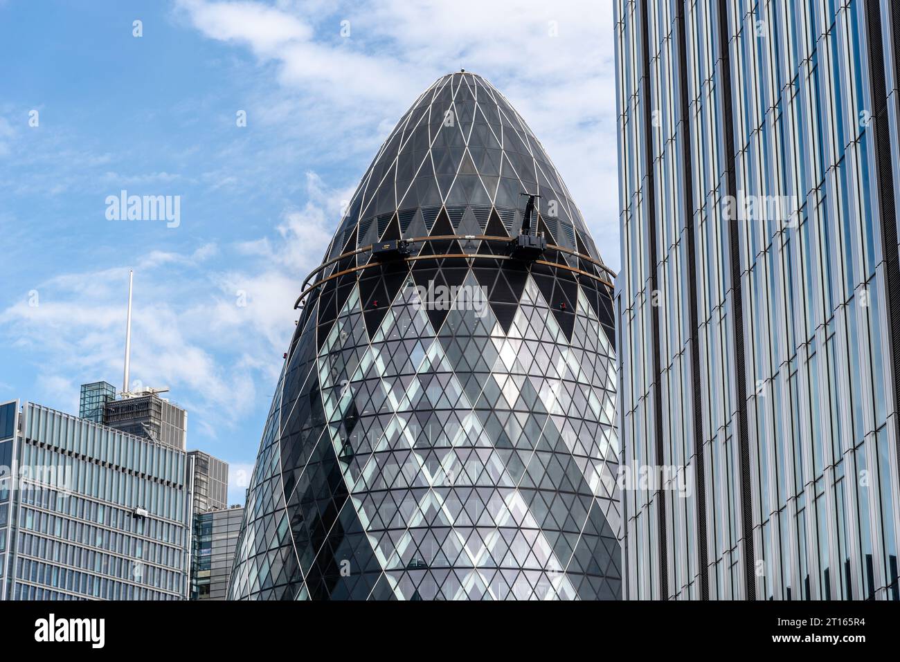 London, UK - August 25, 2023: The Gherkin Building or 30 St Mary Axe by ...