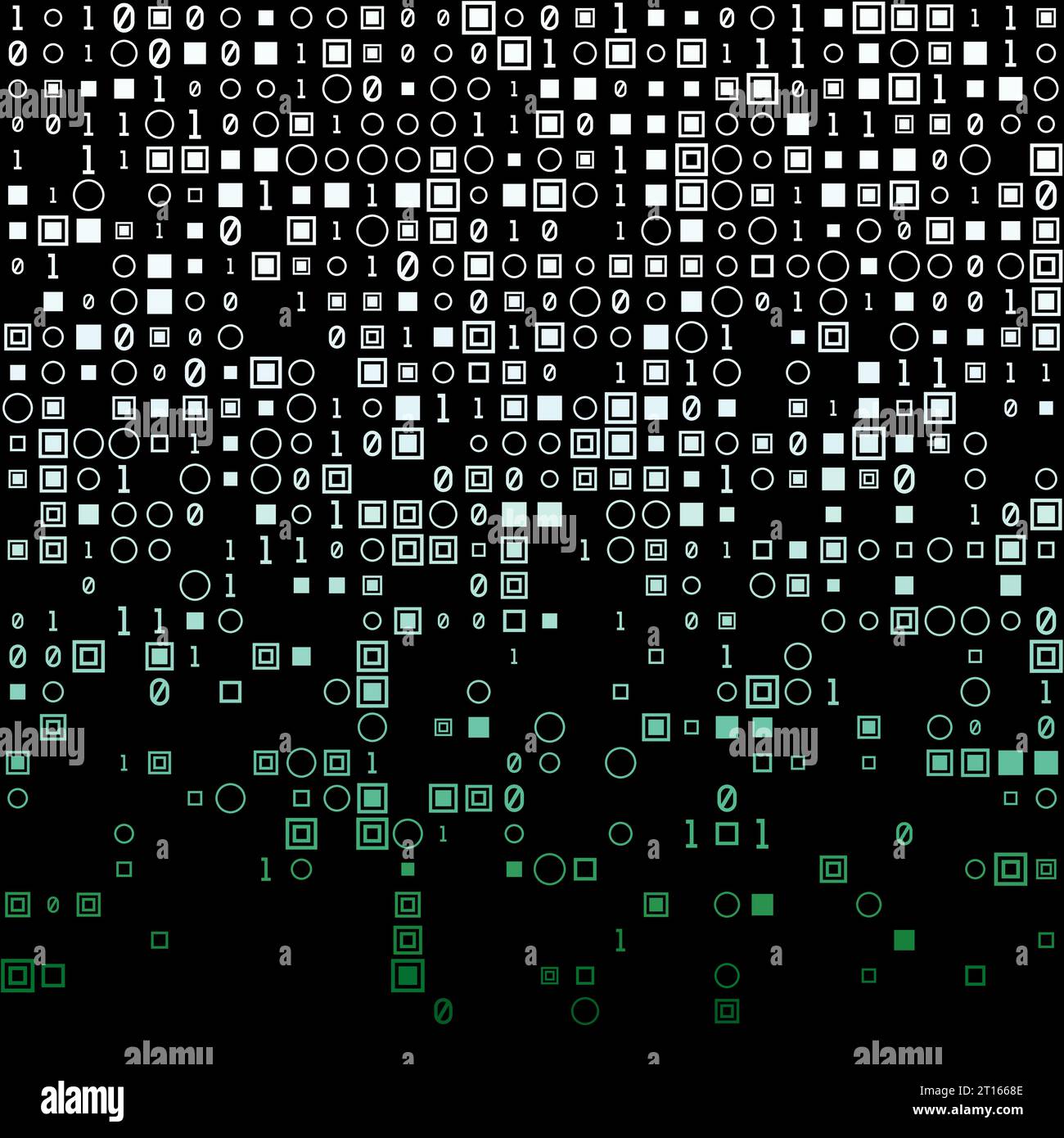 Amazing geometric matrix background in blue green colors. Vibrant ...