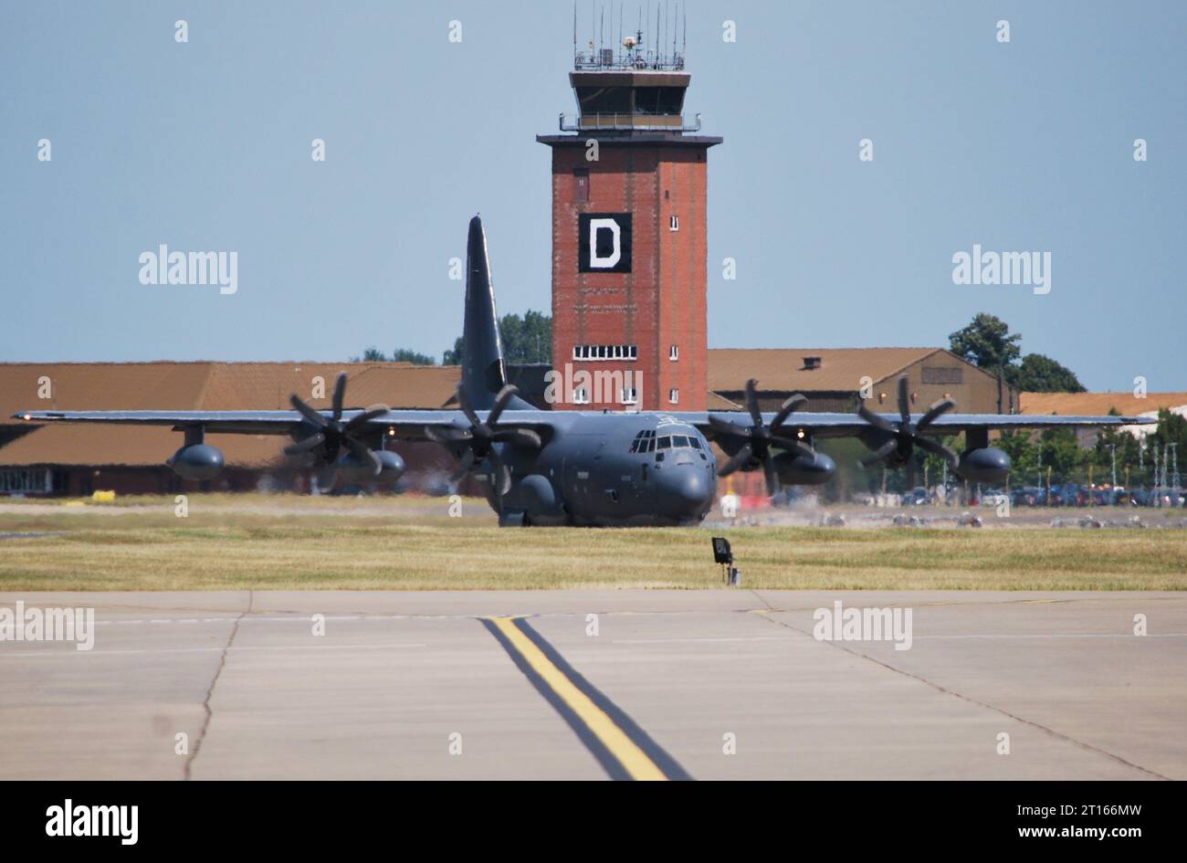 A USAF C-130 at RAFMildenhall, home of the Bloody 100th, whose 'Square ...