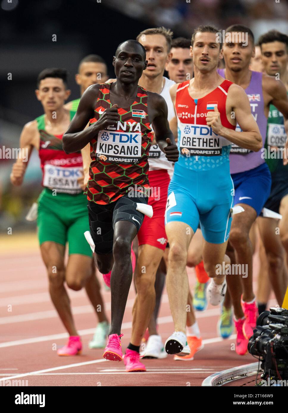Abel Kipsang of Kenya competing in the 1500m Men Heat 4 at the World Athletics Championships at ...
