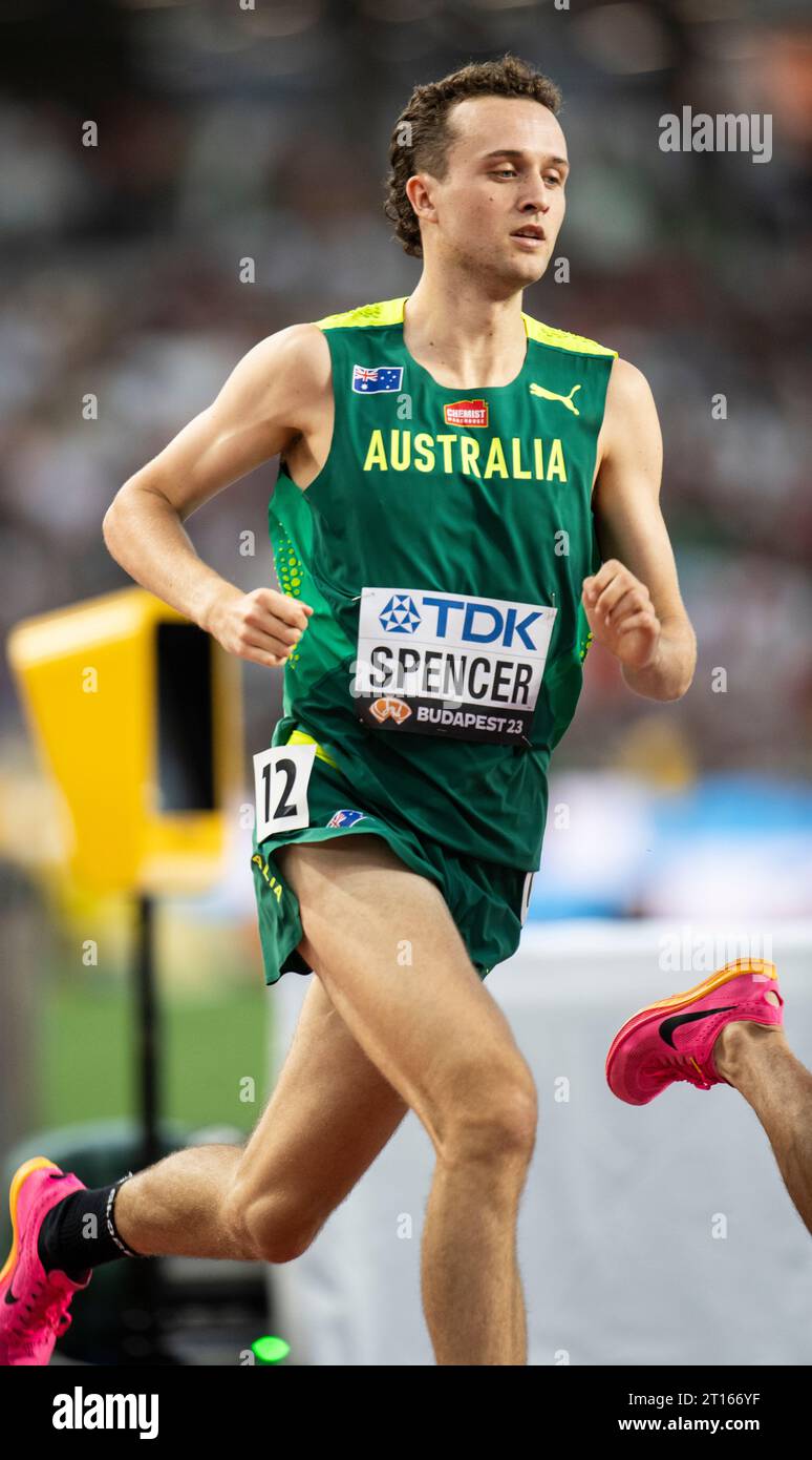 Adam Spencer of Australia competing in the 1500m Men Heat 4 at the ...