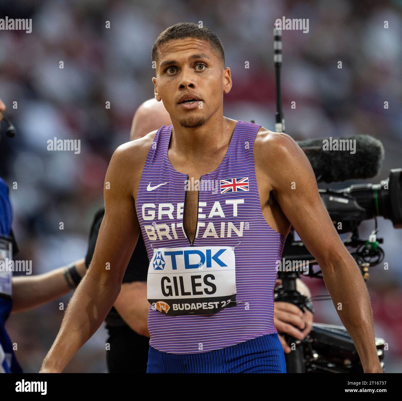 Elliot Giles of Great Britain competing in the 1500m Men Heat 4 at the ...