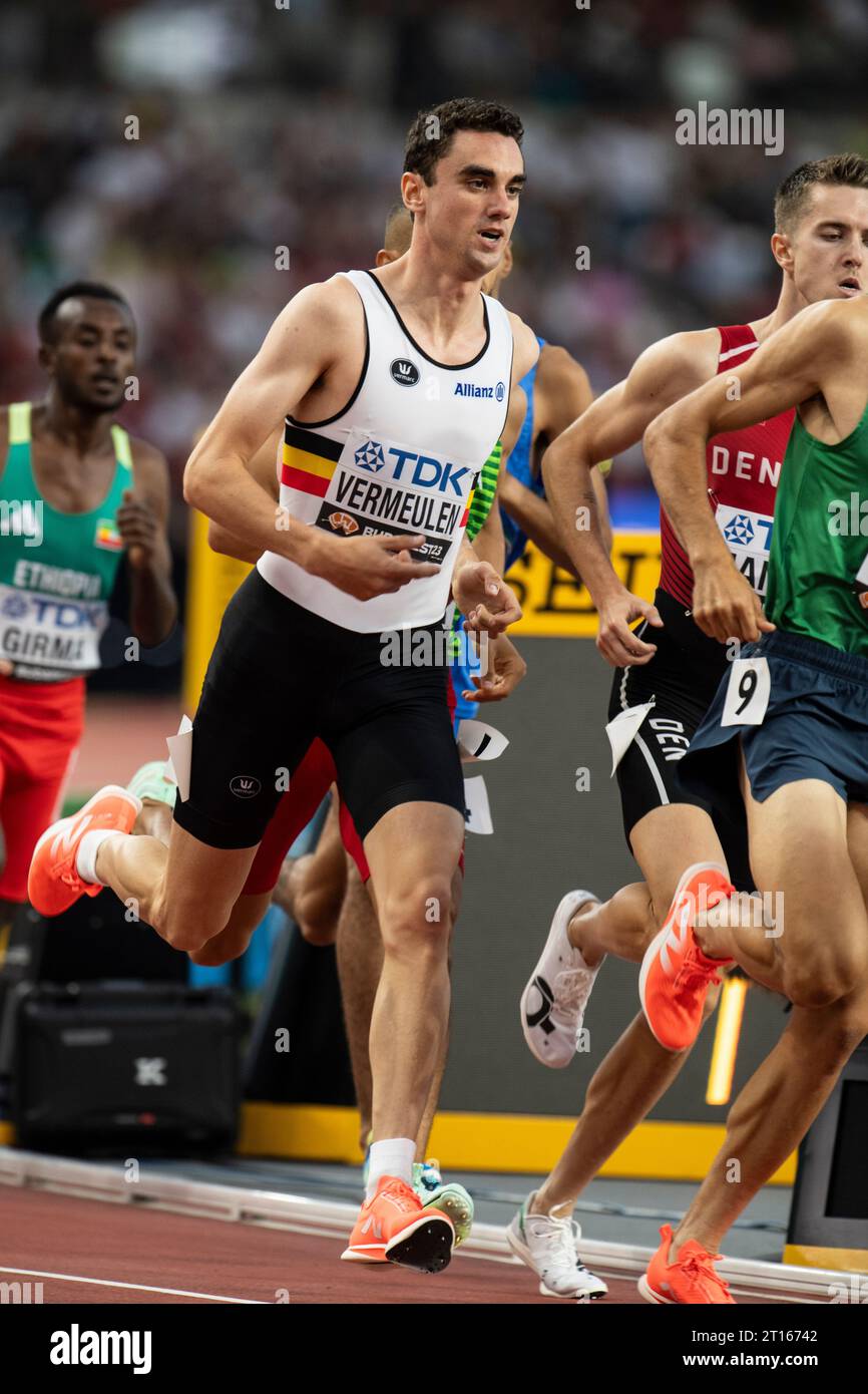 Jochem Vermeulen of Belgium competing in the 1500m Men Heat 4 at the ...