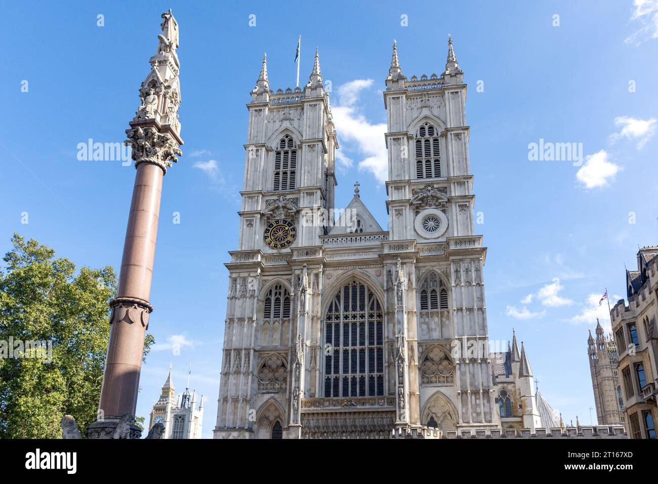 The Western Facade, Westminster Abbey, Deans Yard, City of Westminster ...