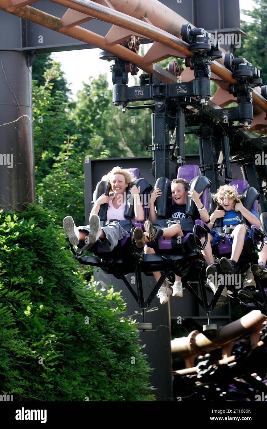 Vampire rollercoaster at Chessington World of Adventures theme park in ...