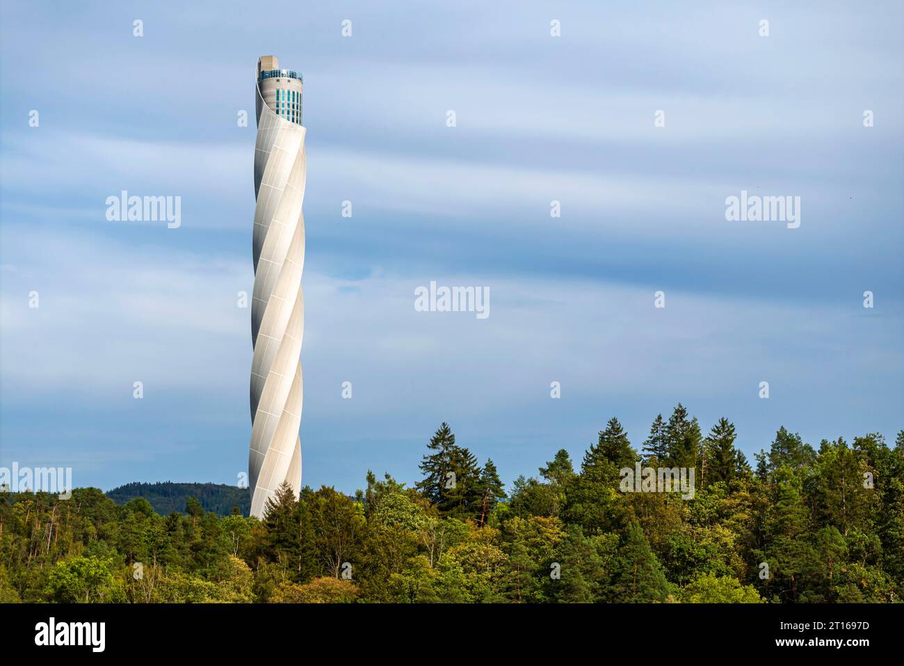 TK-Elevator test tower, Rottweil. 246-metre-high lift test tower for ...