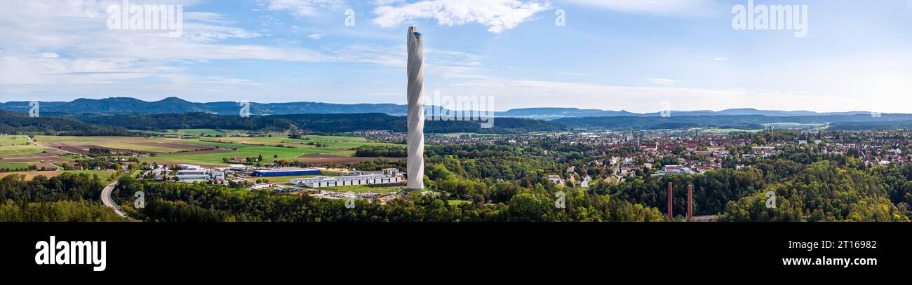 TK-Elevator test tower, Rottweil. 246-metre-high lift test tower for ...