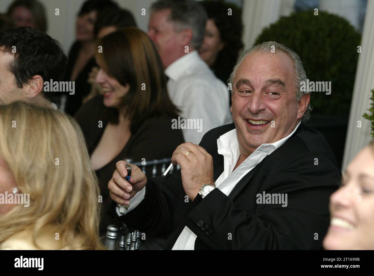 British businessman Sir Philip Green pictured at a party in London 2004 ...