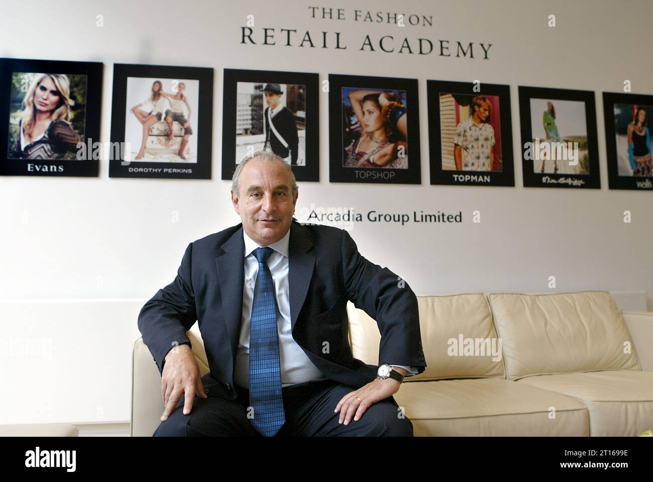 British businessman Sir Philip Green pictured at Arcadia Group retail ...