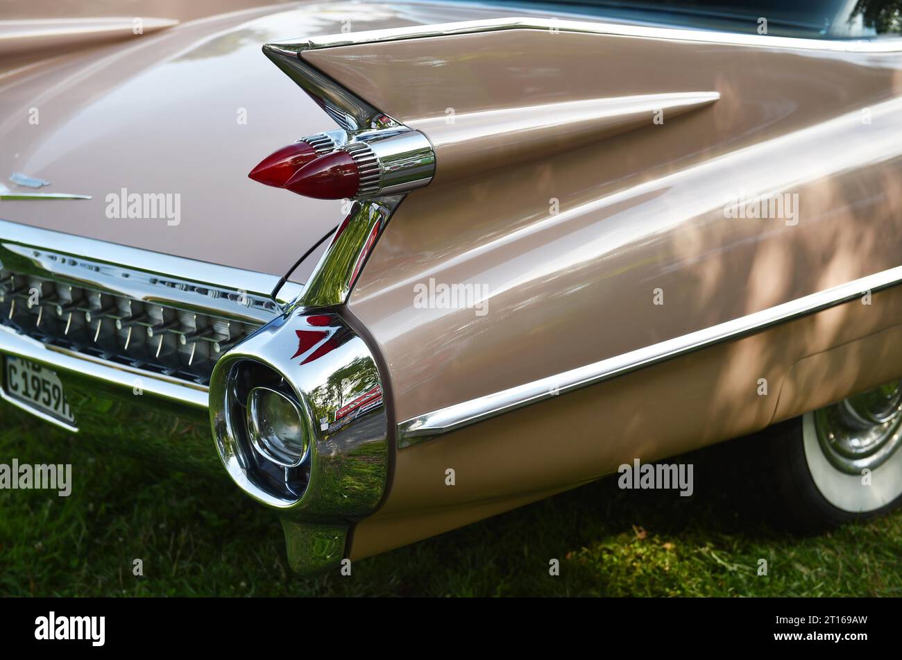 Rear wing Cadillac Sedan, brake light, tail light, Schleswig-Holstein ...