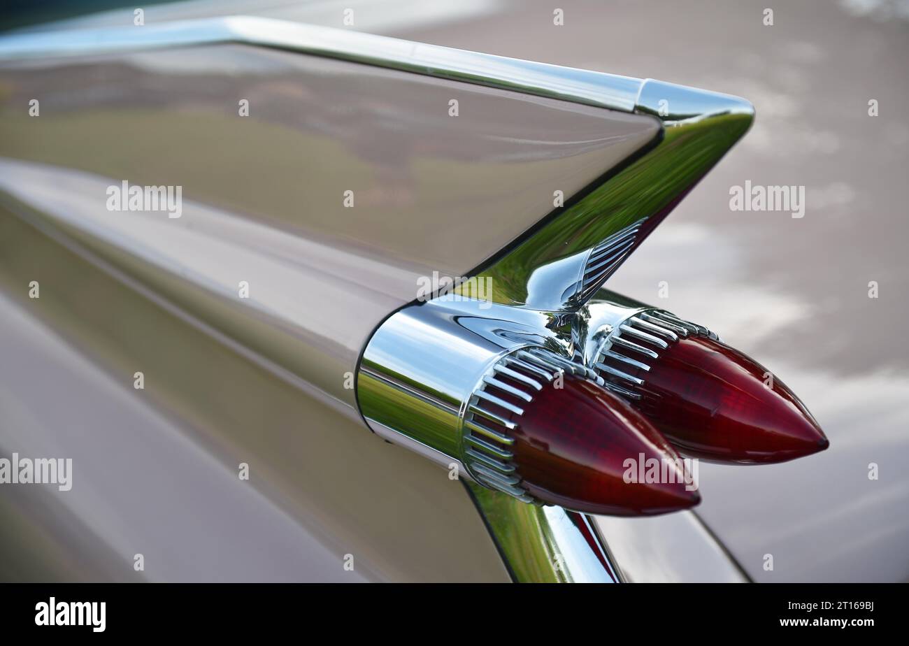 Rear wing Cadillac Sedan, brake light, tail light, Schleswig-Holstein ...