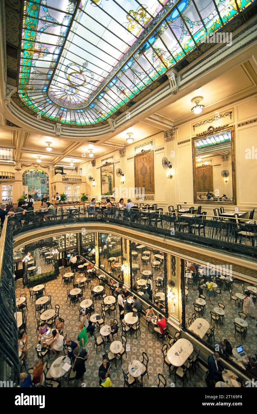 Comfeitaria Colombo, over 100 years old cafe, interior, old town, Rio ...