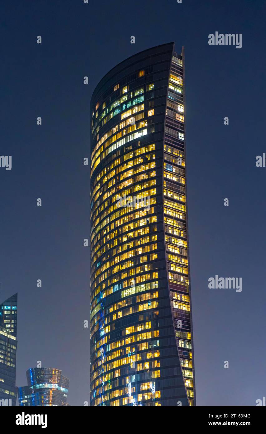 QNT-Qatar Navigation Tower, Doha, Qatar Stock Photo - Alamy