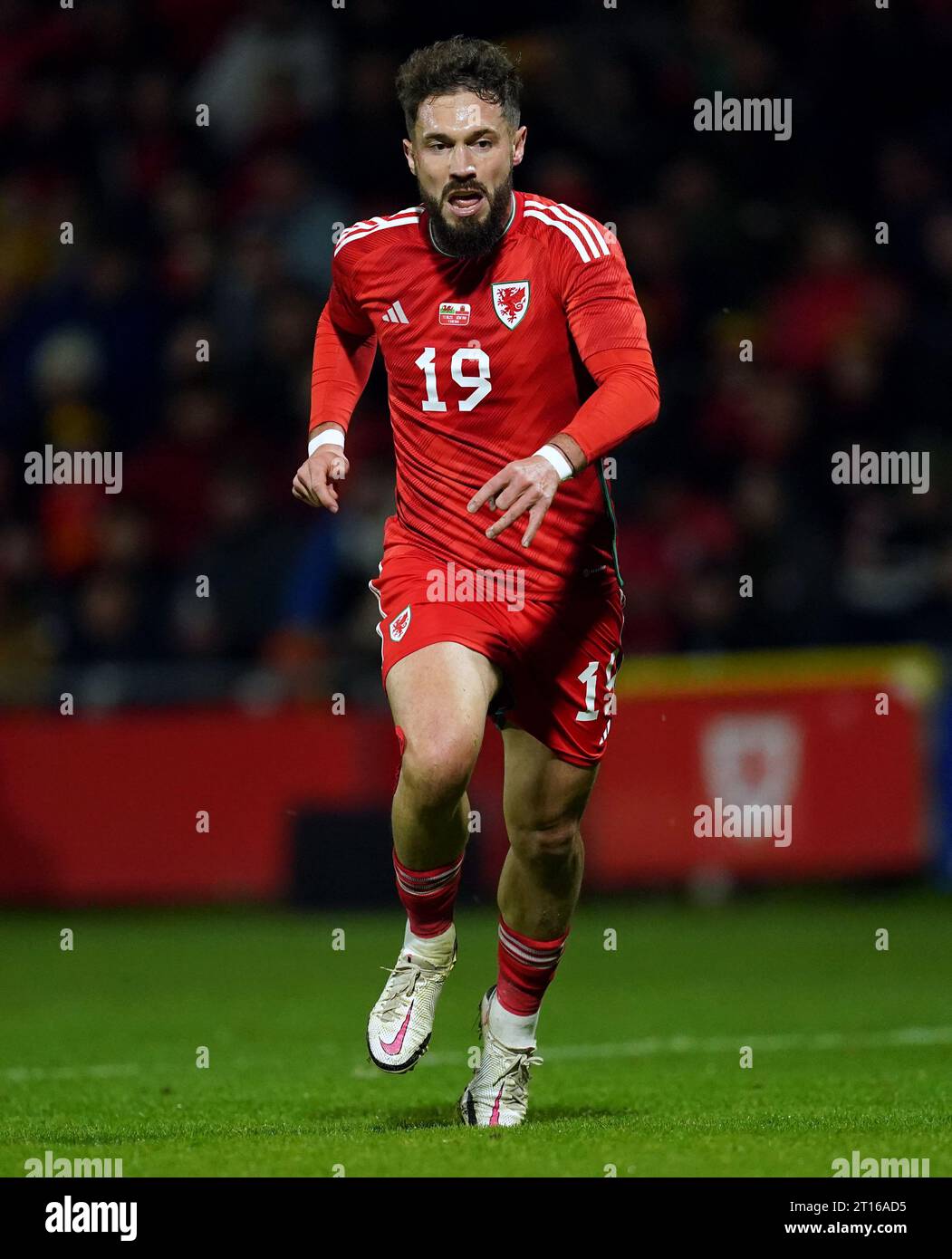 Wales' Tom Bradshaw during an international friendly match at the SToK ...