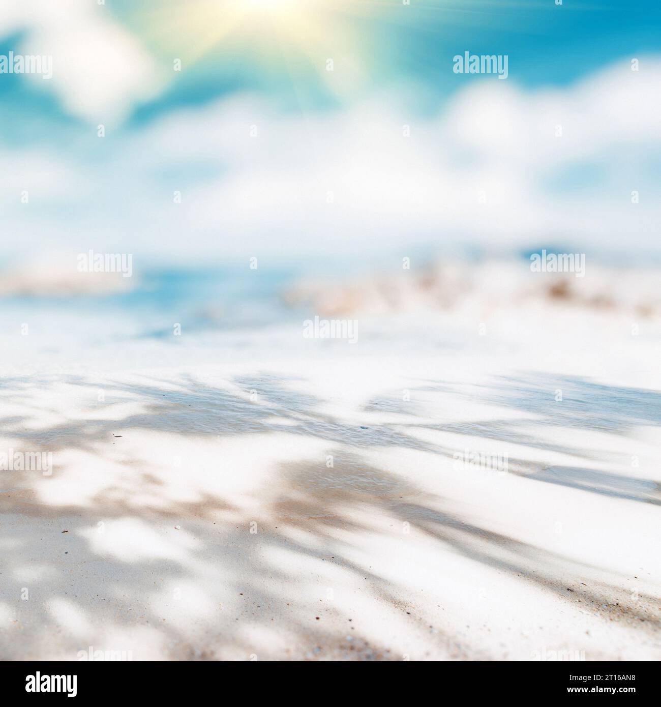 Tropical lost beach summer background Stock Photo - Alamy