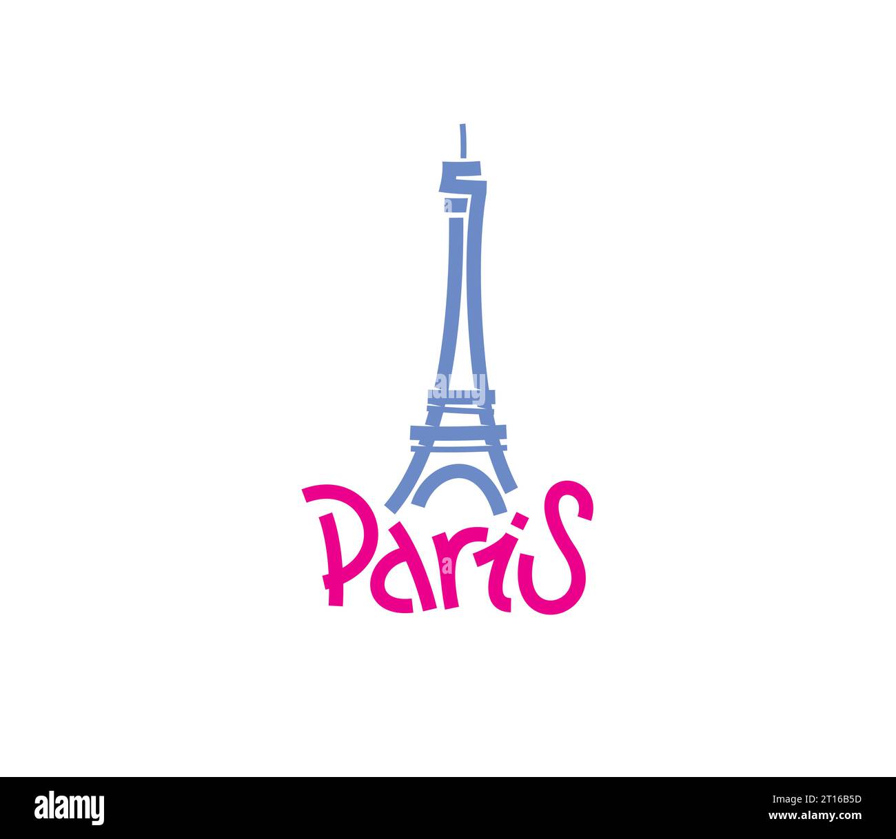 Paris Eiffel Tower icon of France travel and romantic tours. Paris city ...