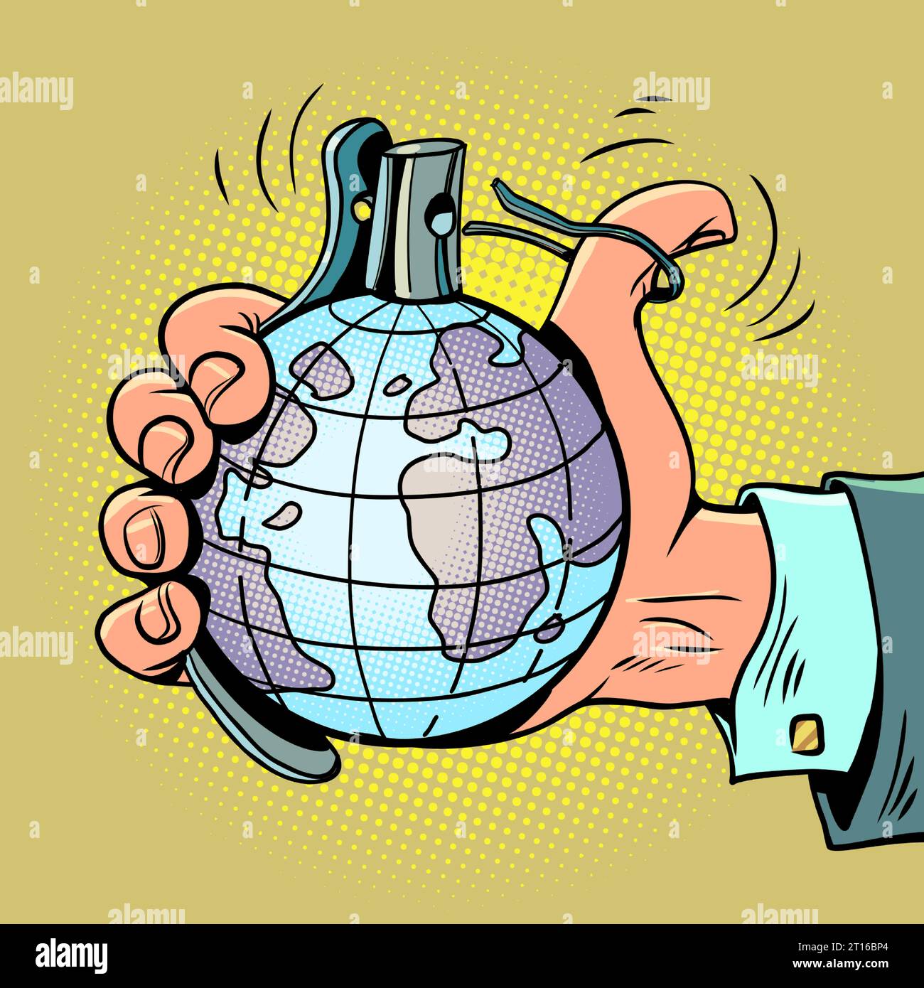 The threat to the world order. Military conflict leads to disaster. The ...