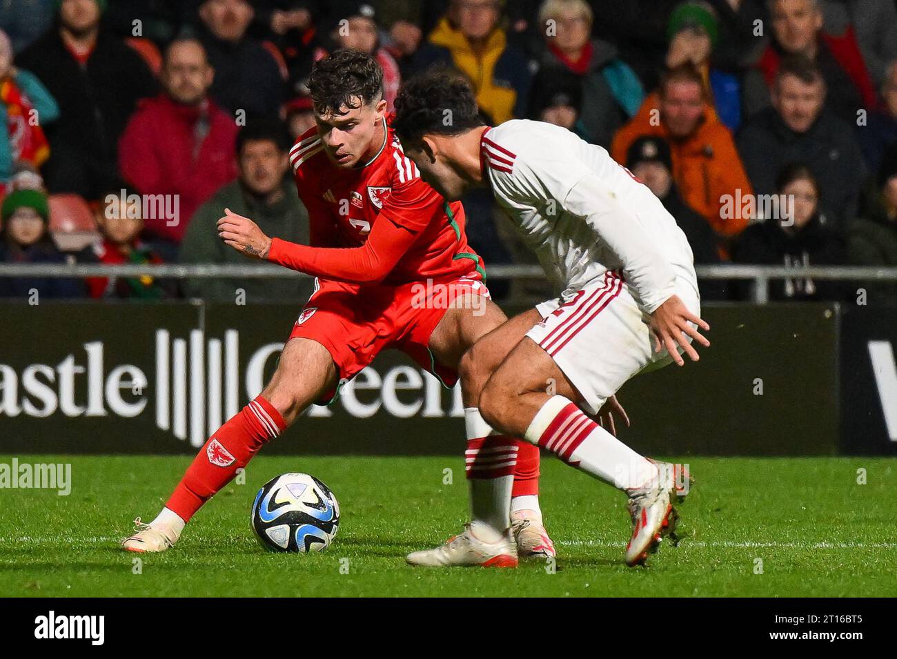 Neco Williams of Wales in action during the International Friendly ...