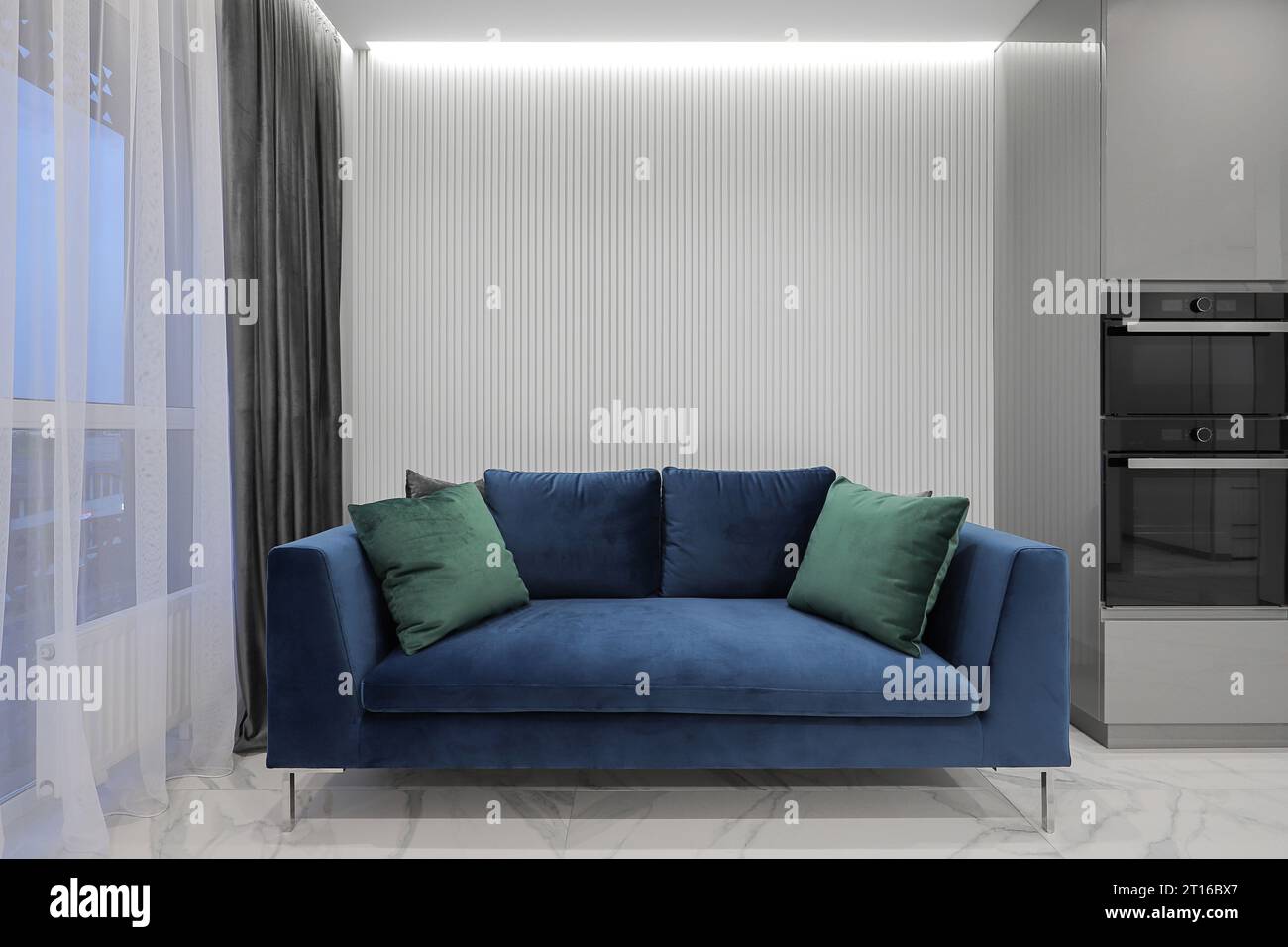 Light blue sofa hi-res stock photography and images - Alamy