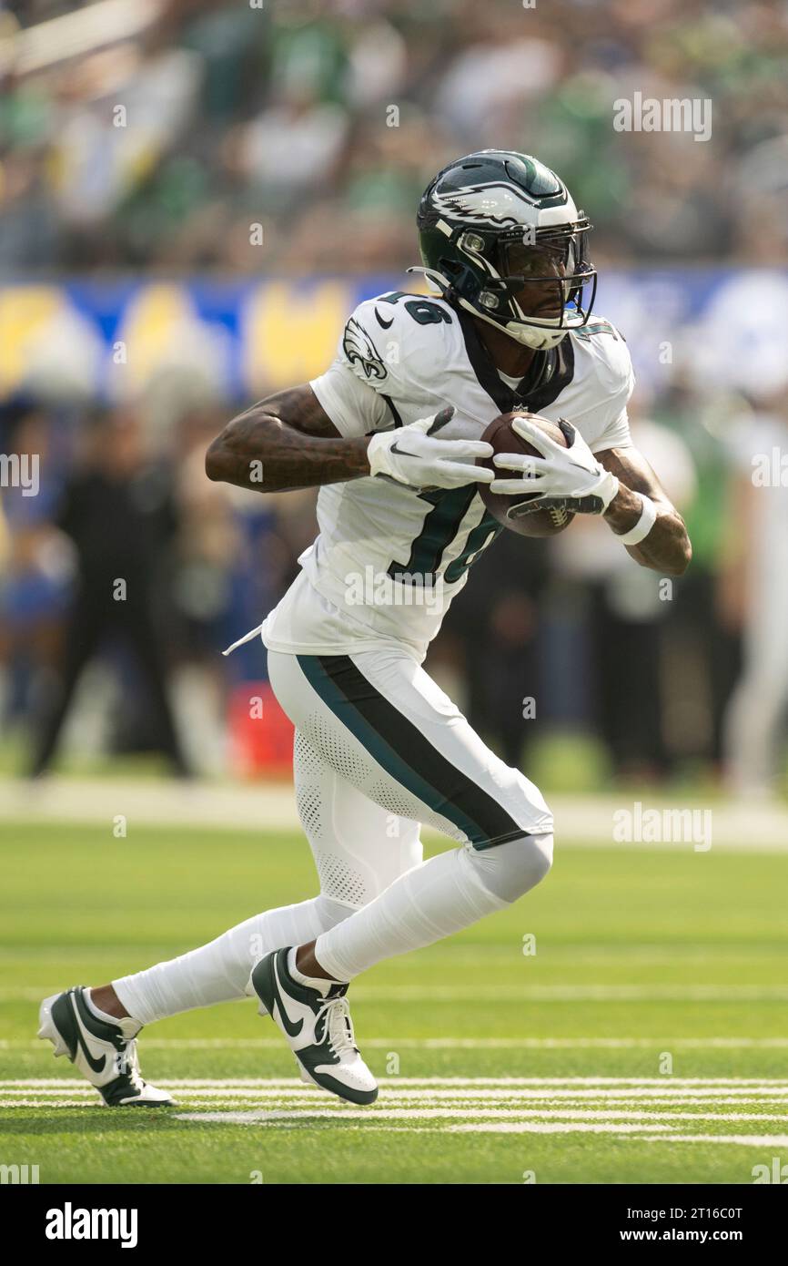 Philadelphia Eagles wide receiver Quez Watkins (16) runs with the ball ...