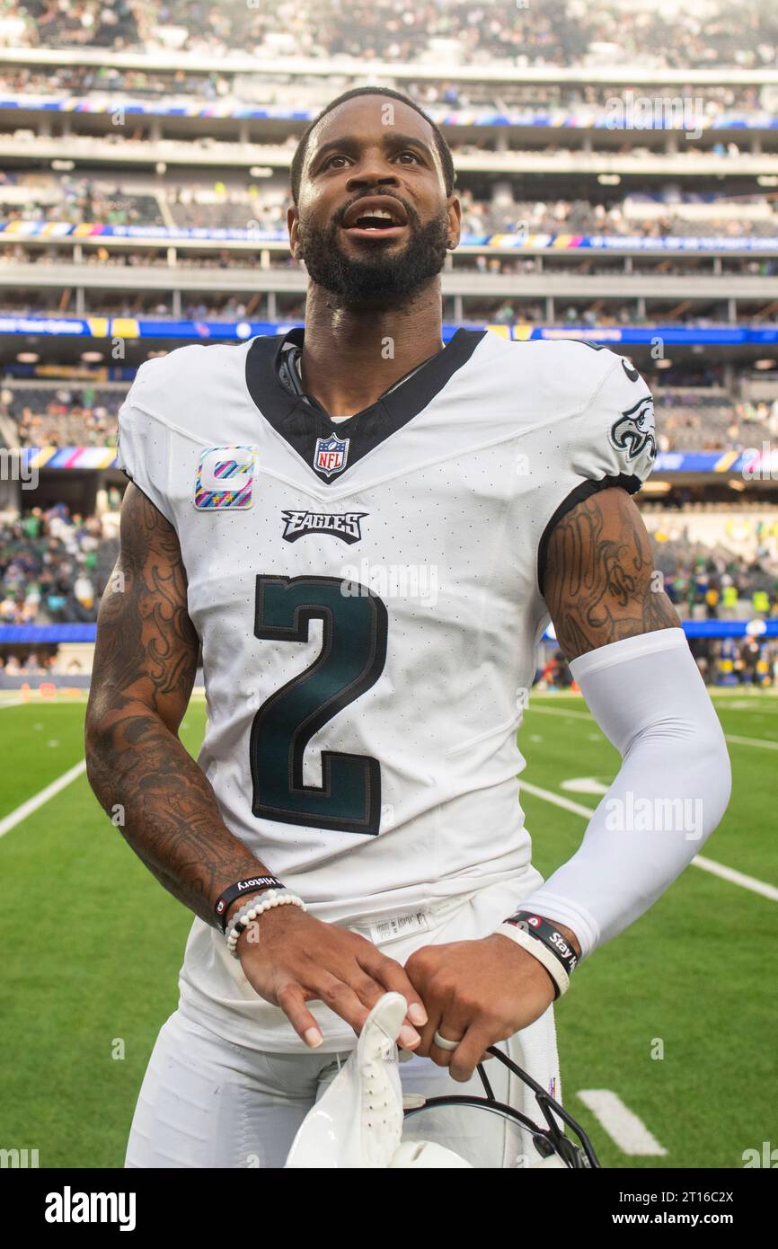 Philadelphia Eagles cornerback Darius Slay (2) walks back to the locker ...
