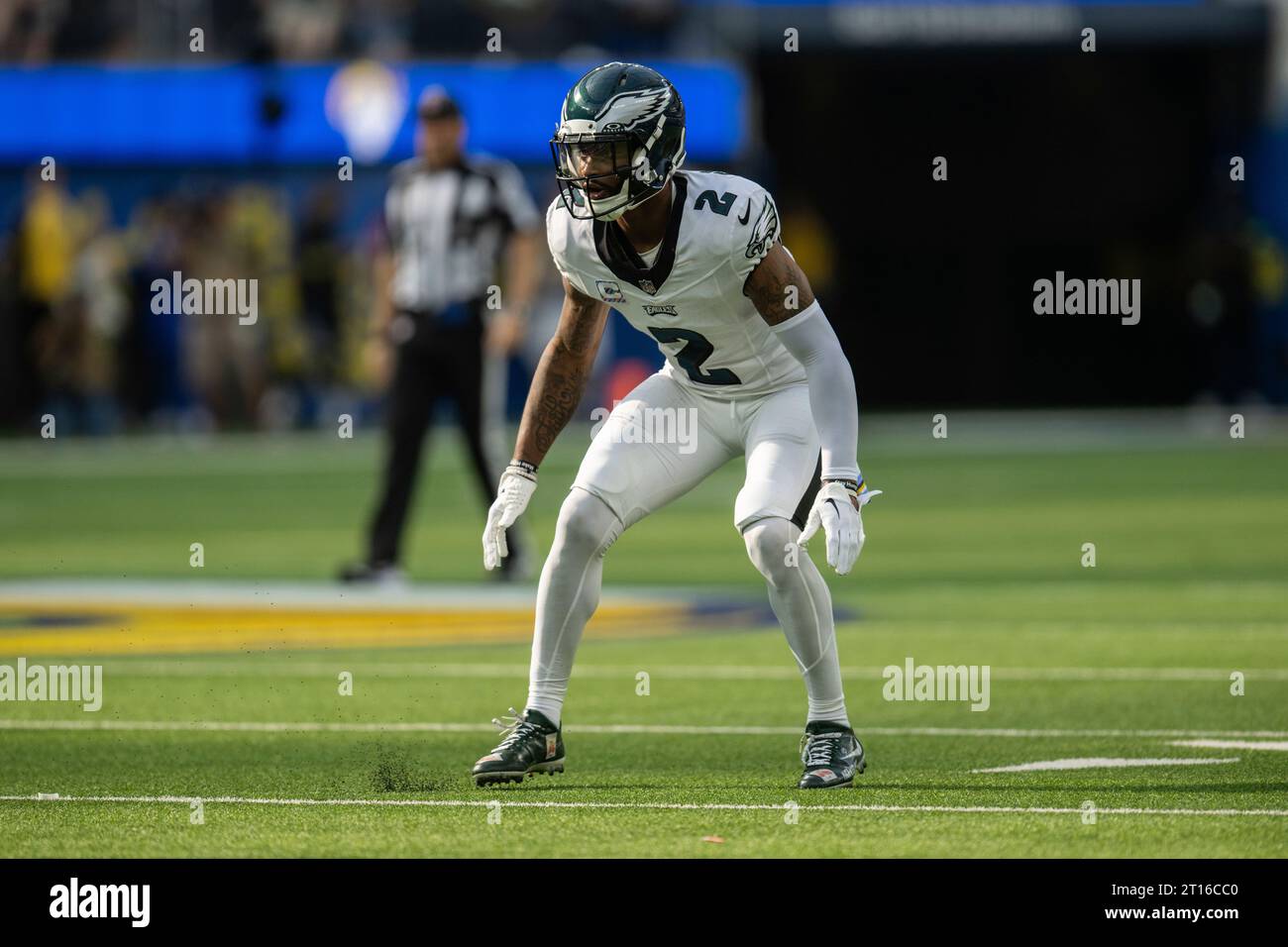 Philadelphia Eagles cornerback Darius Slay (2) takes his stance during ...
