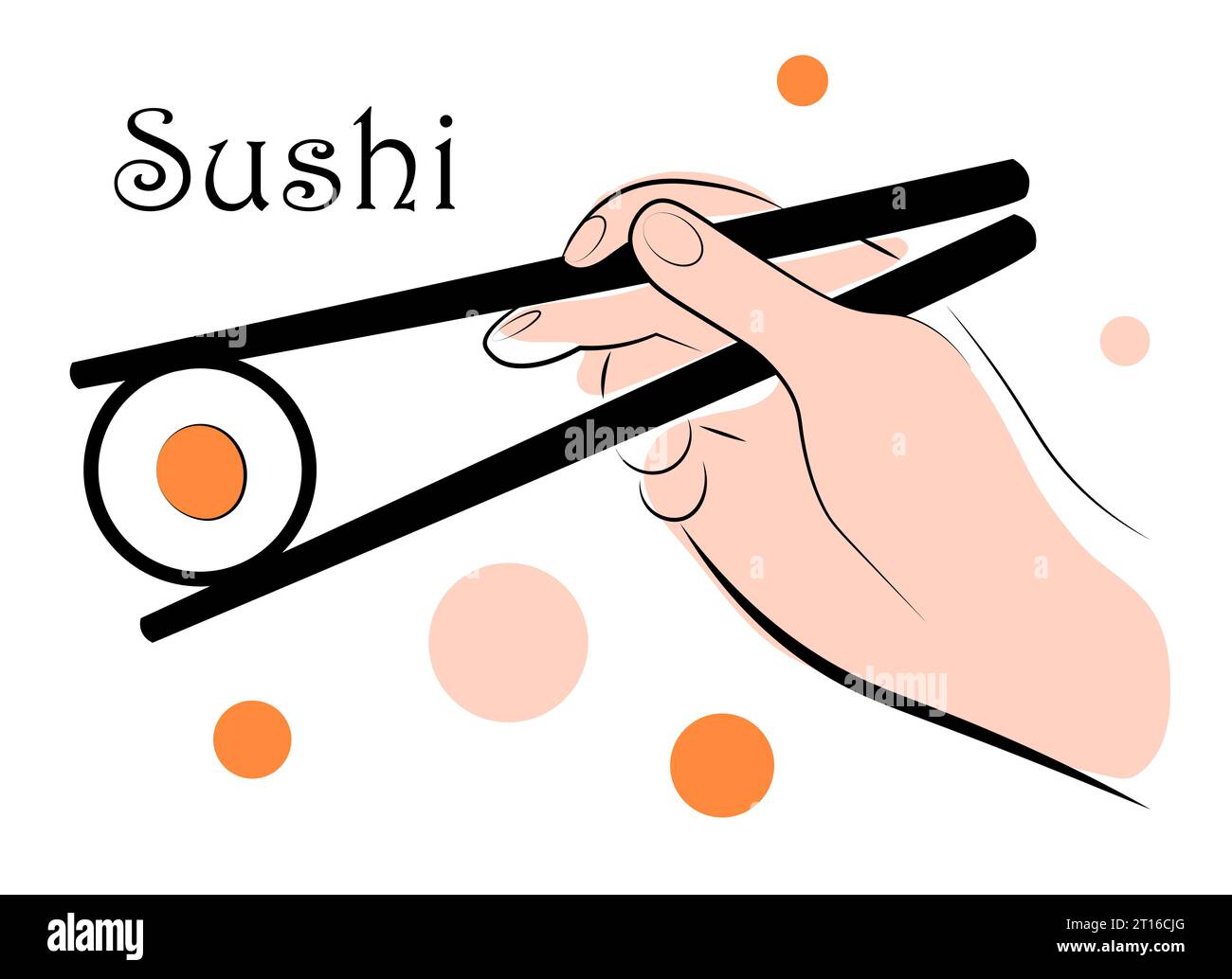 Prawn nigiri sushi on Stock Vector Images - Alamy