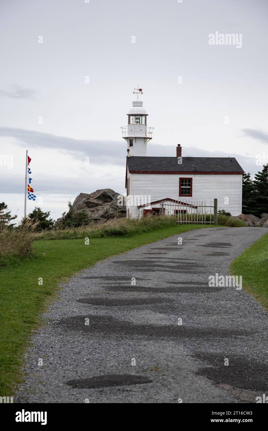 Lobster Cove Head lighthouse in Newfoundland & Labrador, Canada Stock ...