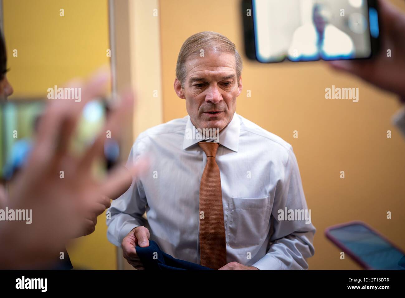 Rep. Jim Jordan, R-Ohio, talks with reporters following a conference in ...