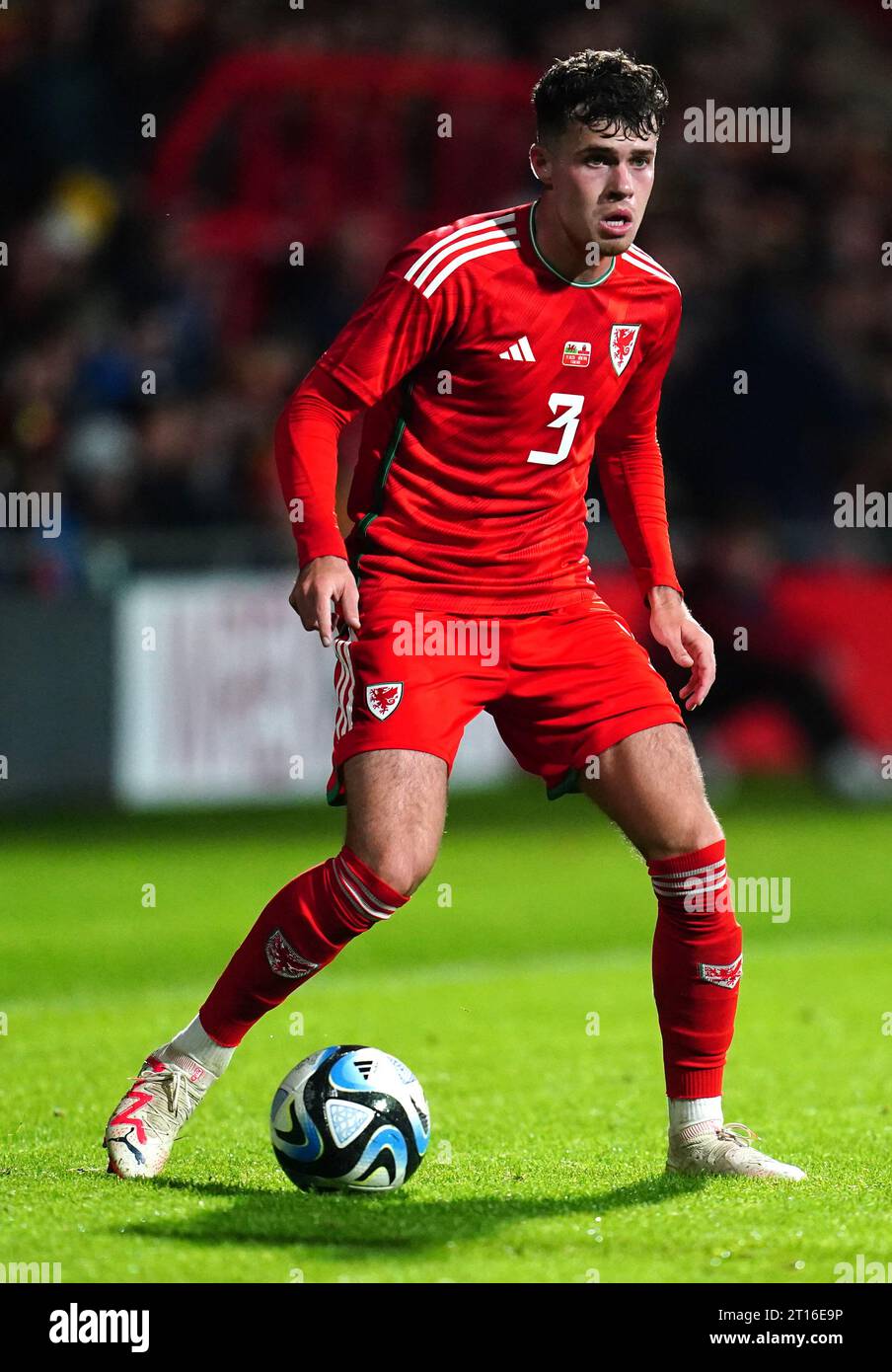 Wales' Neco Williams in action during an international friendly match ...