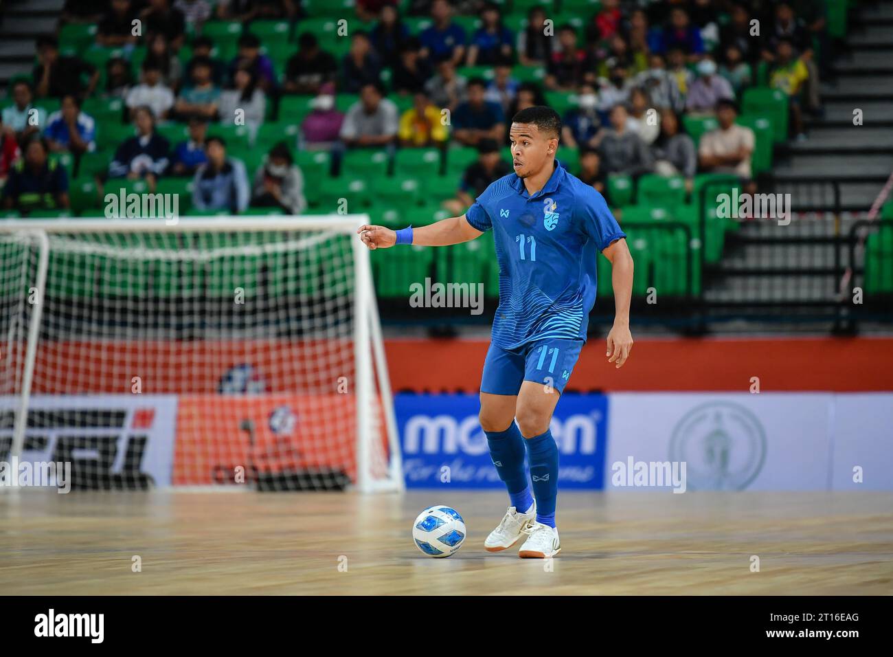 Bangkok, Thailand. 11th Oct, 2023. Muhammad Osamanmusa of Thailand seen in action during the AFC ...
