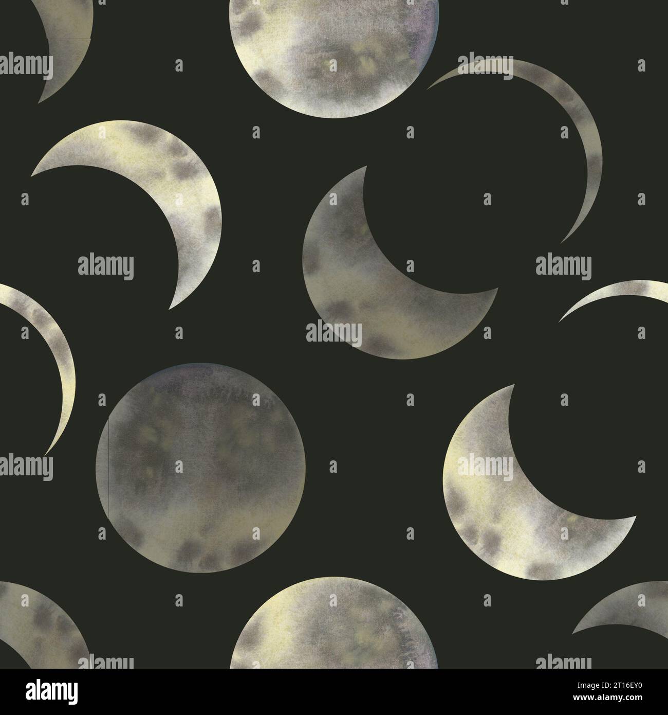 Moon phase seamless pattern wallpaper hi-res stock photography and ...