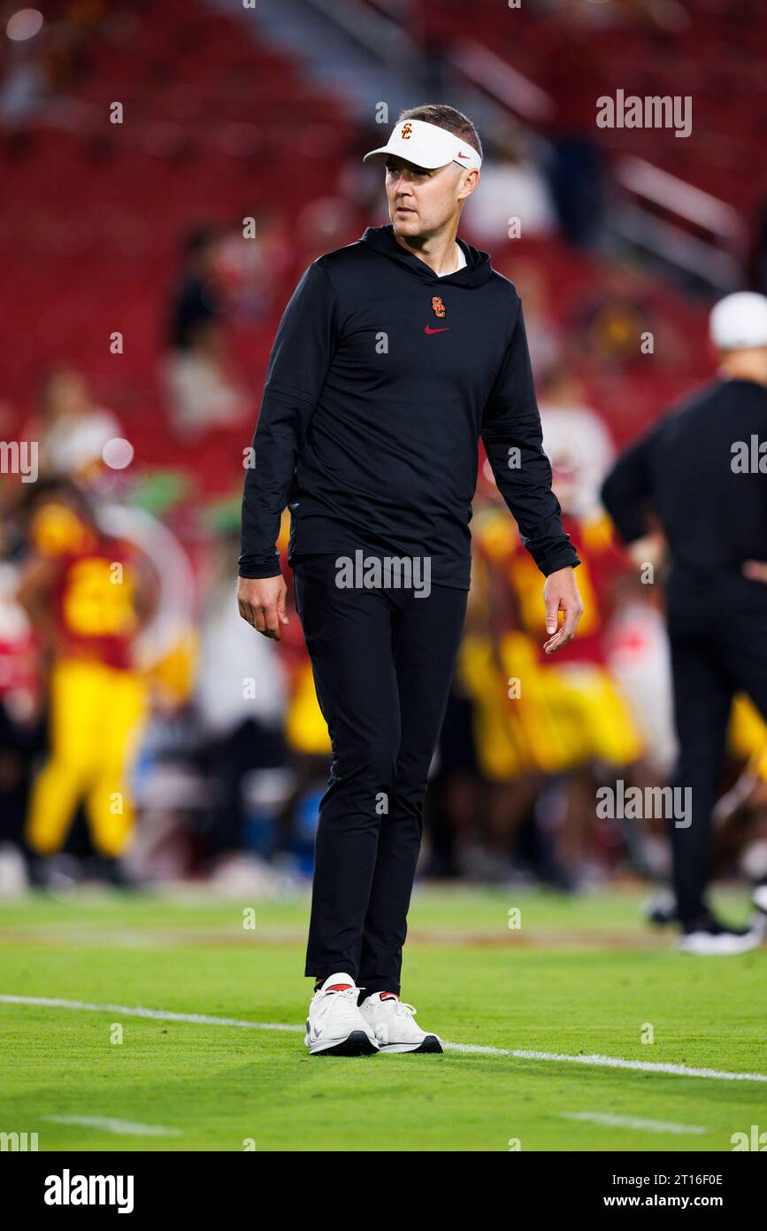 USC Trojans head coach Lincoln Riley on the field during the NCAA ...