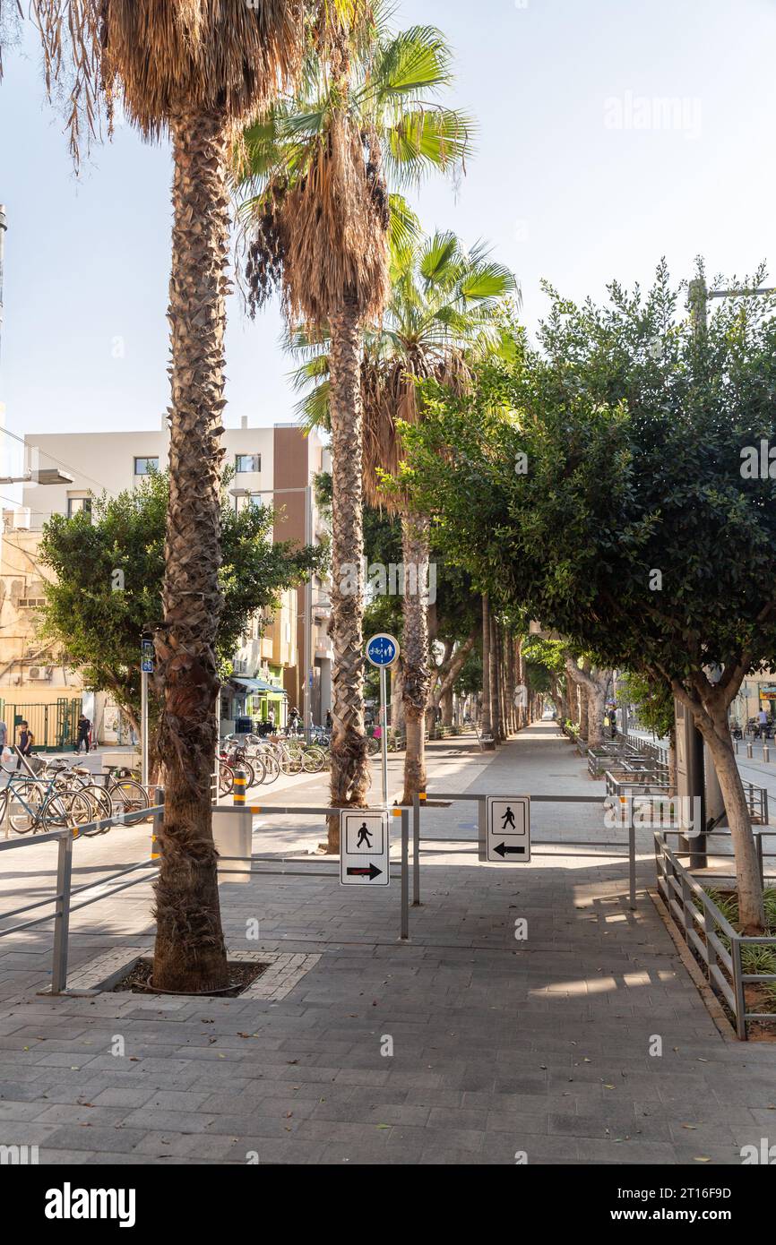 Jaffa, Israel - October 10, 2023: Yerushalayim Road is a main street in ...