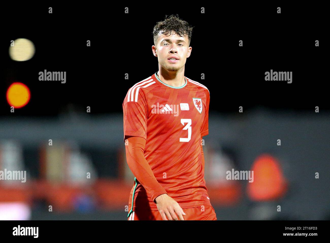Wrexham, UK. 11th Oct, 2023. Neco Williams of Wales looks on ...