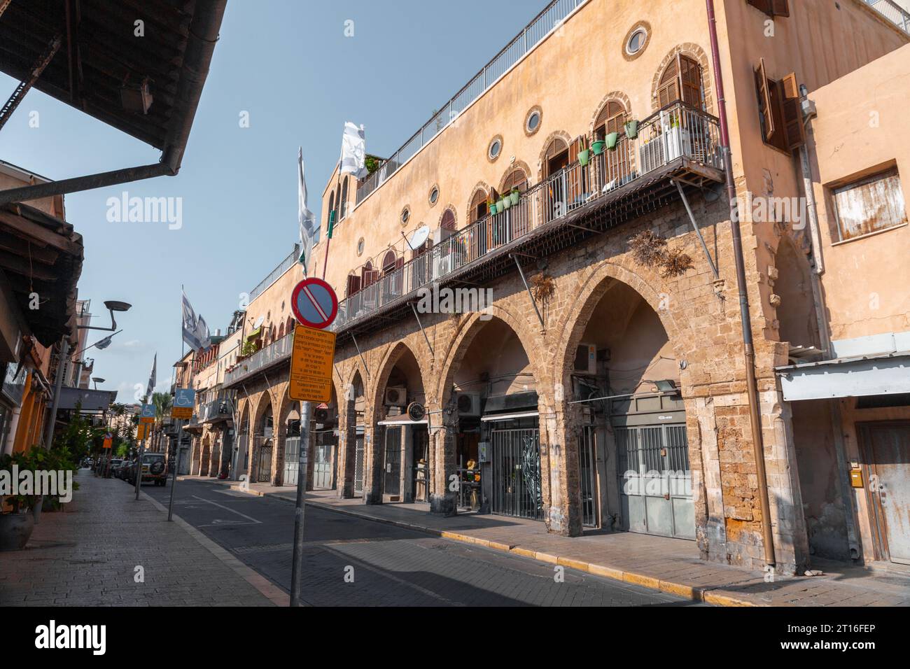 Jaffa, Israel - October 10, 2023: View from the historic streets of ...