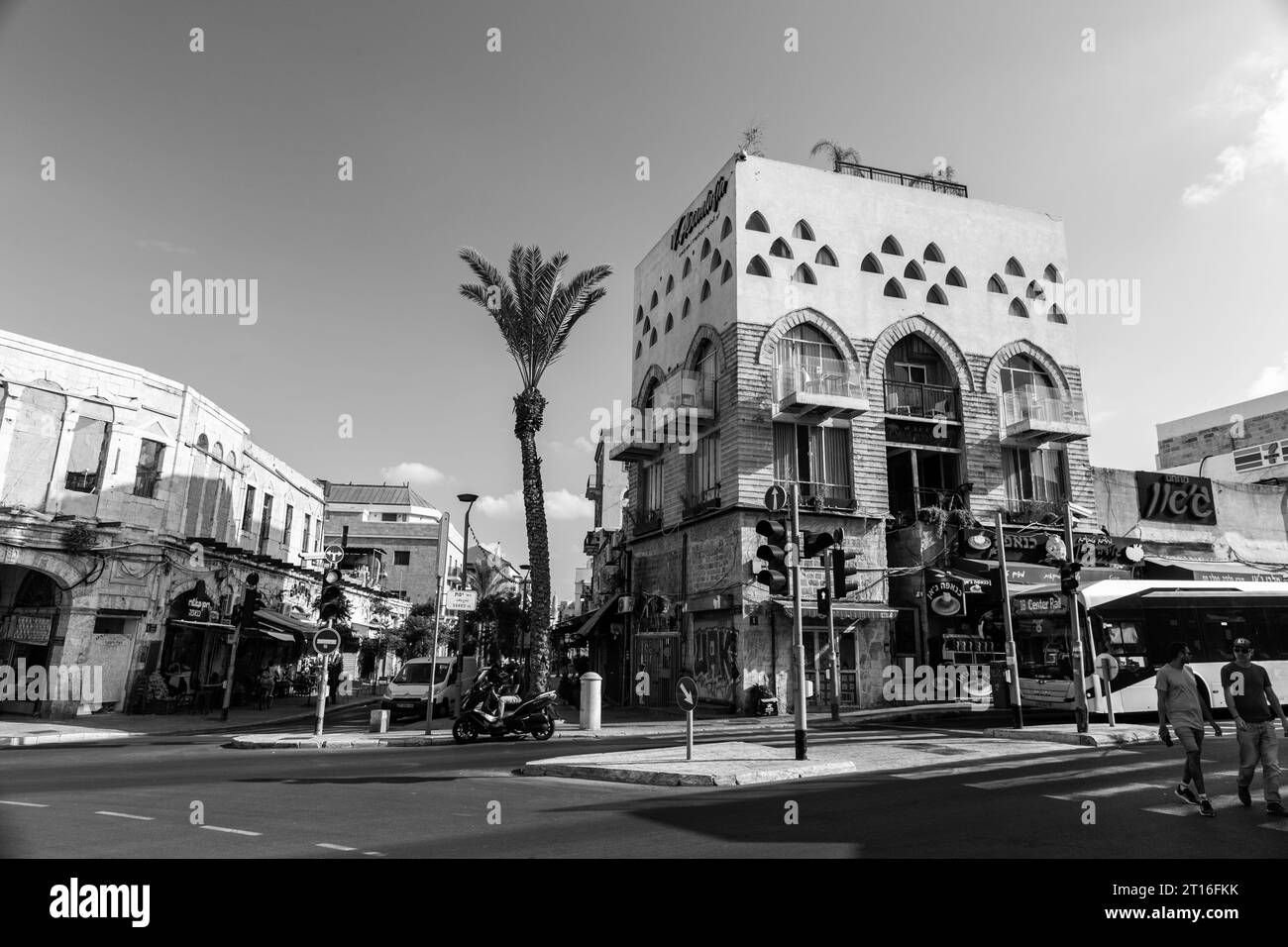 Jaffa, Israel - October 10, 2023: View from the historic streets of ...