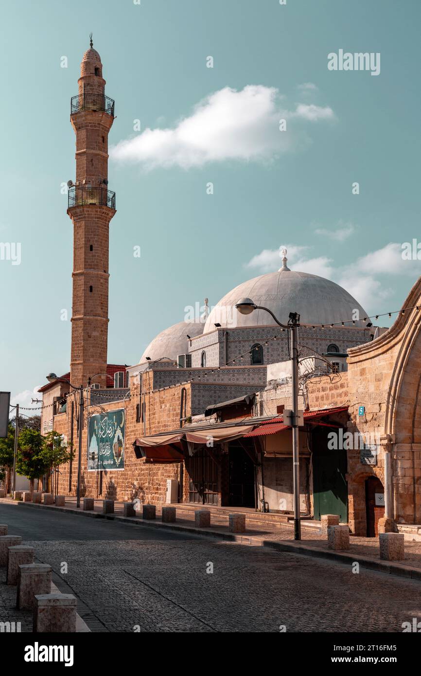 Jaffa, Israel - October 10, 2023: The Mahmoudiya Mosque is the largest ...