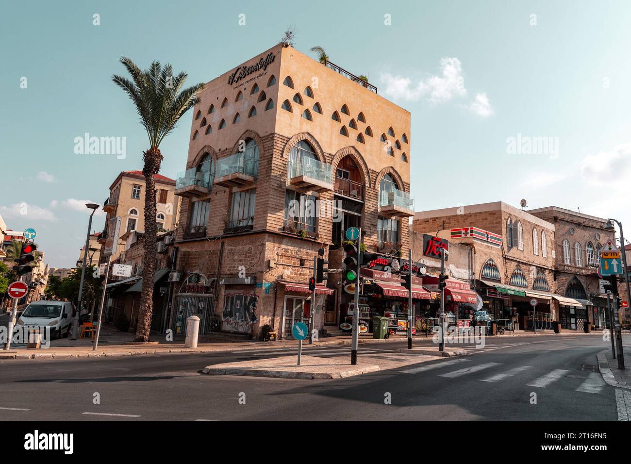 Jaffa, Israel - October 10, 2023: View from the historic streets of ...