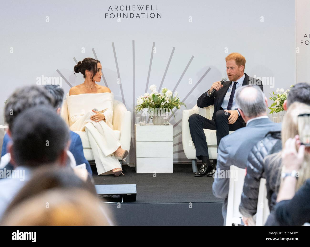 Meghan, Duchess of Sussex, left, and Britain's Prince Harry, The Duke ...