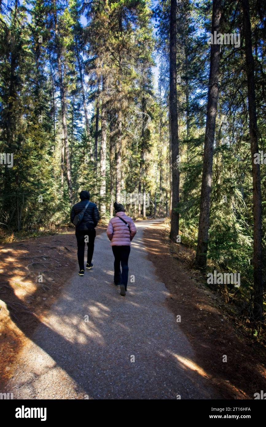 People hiking in banff national park hi-res stock photography and ...