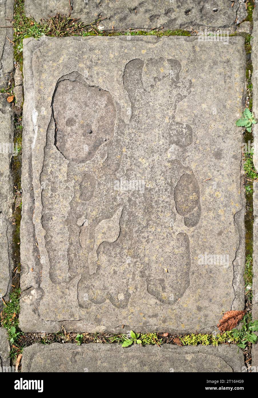 Patterns on Paving Stone Slabs Stock Photo - Alamy