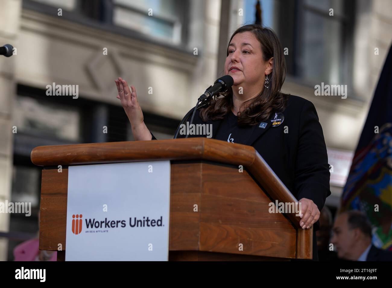 NEW YORK, NEW YORK - OCTOBER 11: Executive Director of SAG-AFTRA New ...